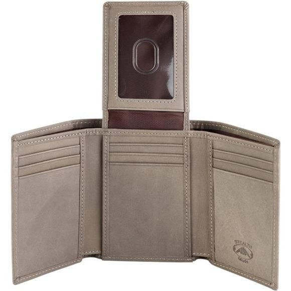 Bags | Trifold Wallet Rfid Blocking Wallet With Flip Id Holder Grey ...